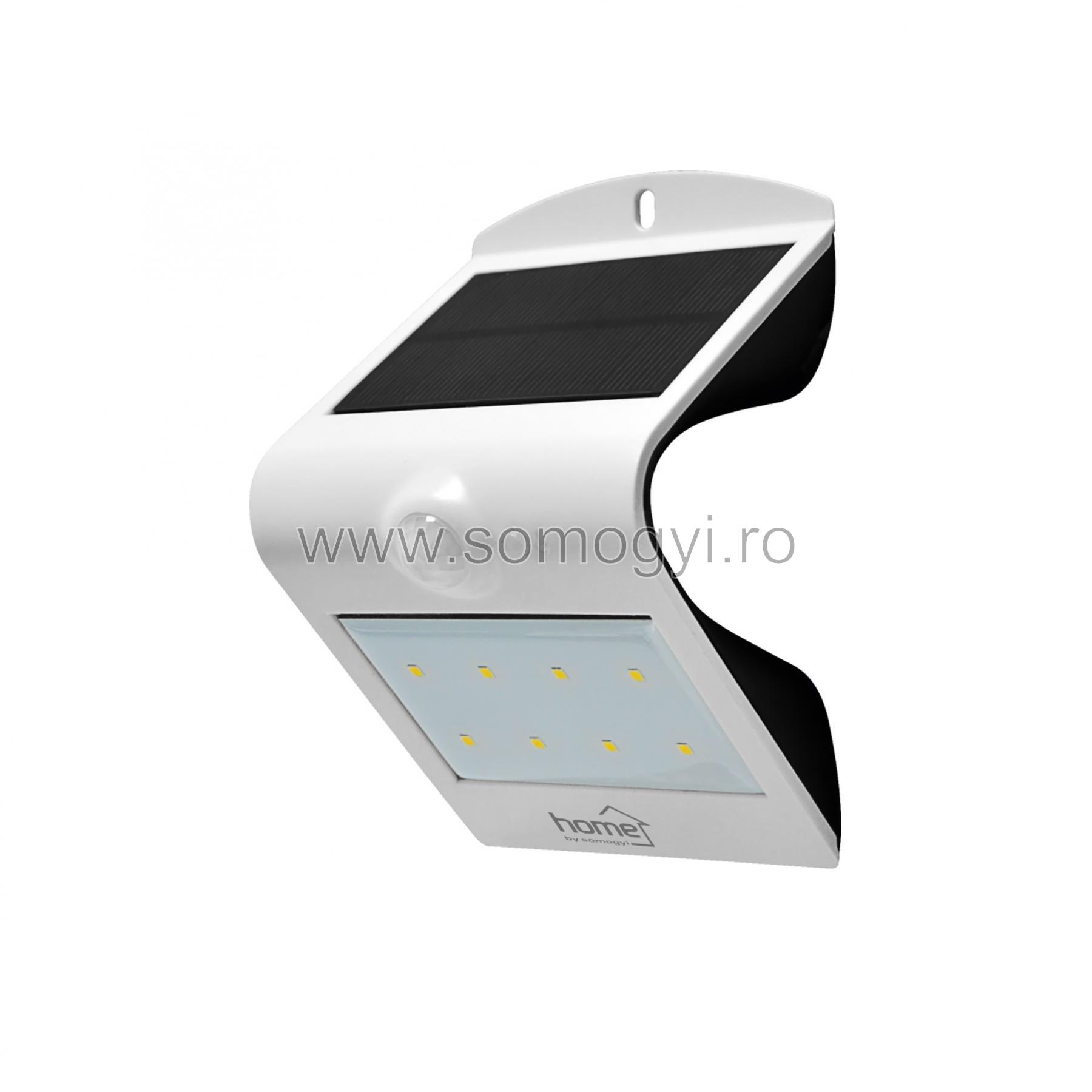 Reflector LED cu panou solar, cu senzor de miscare, alb FLP 2/WH SOLAR ...